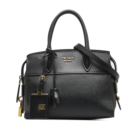 Prada | Bags | Prada Saffiano And City Calf Esplanade Satchel | Poshmark